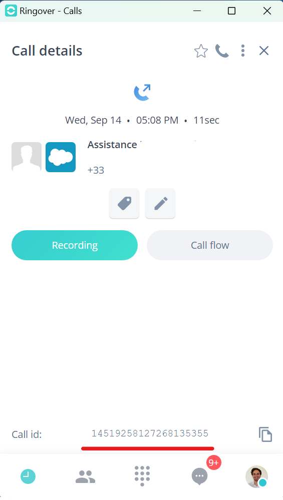 Finding a Call ID – Ringover Help Center